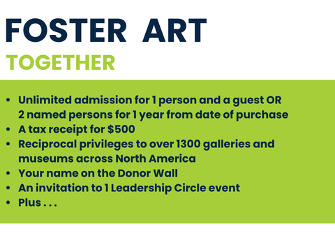 Foster Art Together Membership – Art Gallery of Greater Victoria